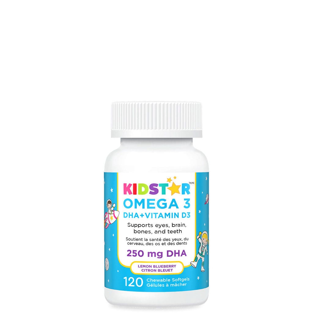 KidStar Omega 3 + Vitamin D3 Chewable Softgels | For Ages 3+
