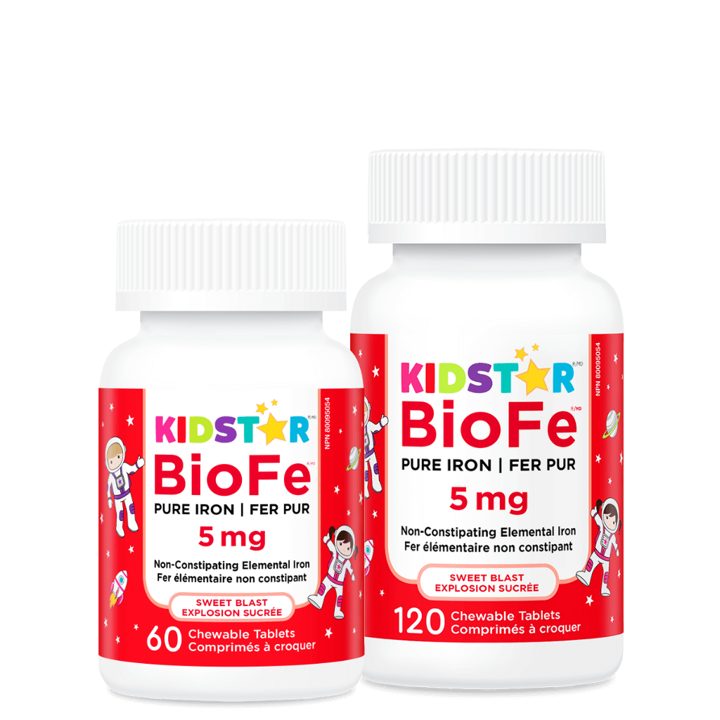 KidStar BioFe Pure Iron Chewable Tablets | For Ages 3+